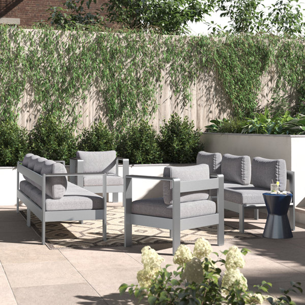 Etta Avenue™ Dolly 7 Piece Sectional Seating Group with Sunbrella Cushions - Wayfair Canada